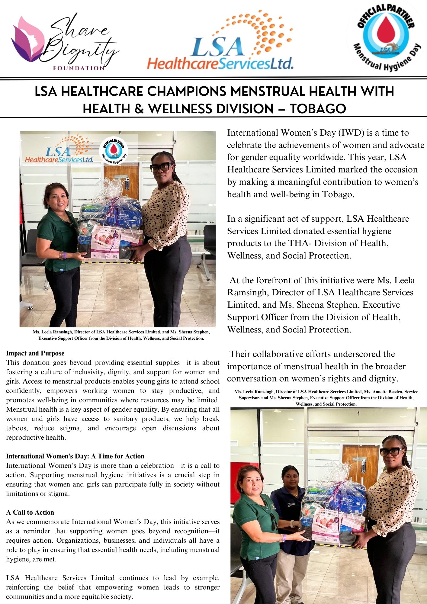 LSA Healthcare Champions Menstrual Health with Health and Wellness ...